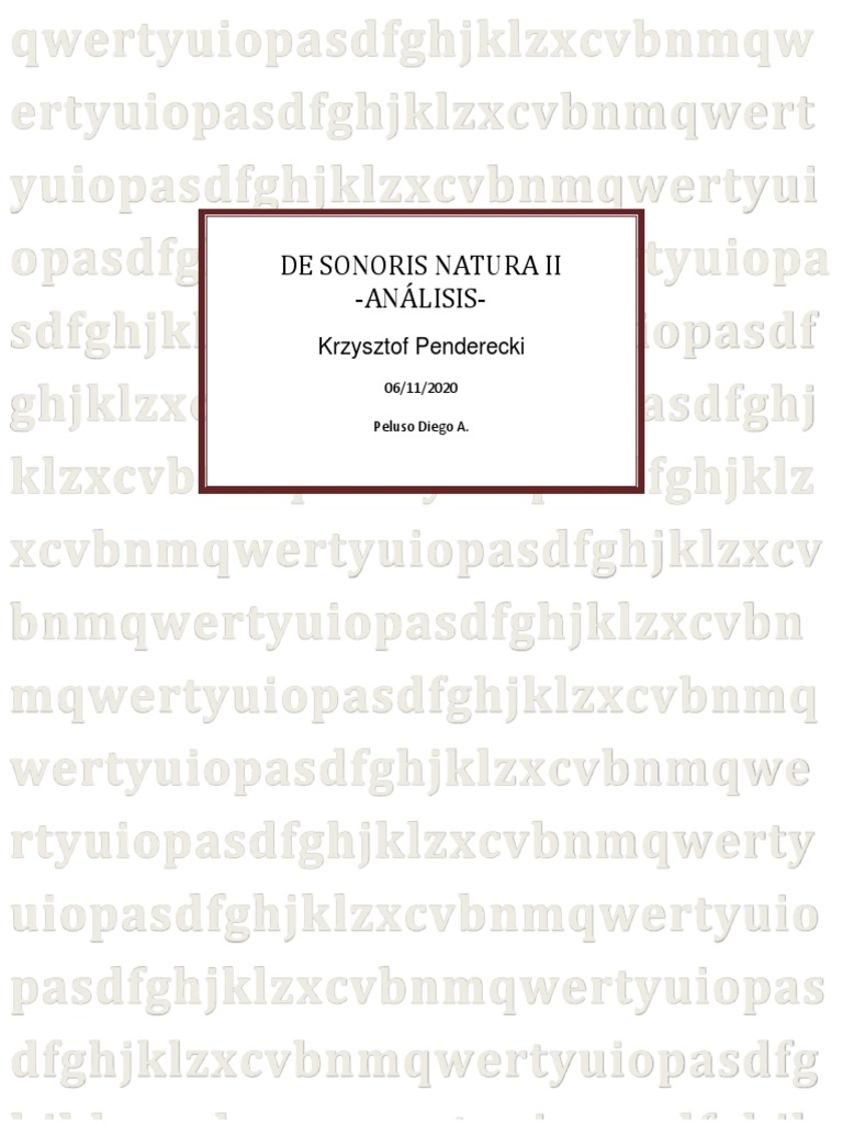 Penderecki de Natura Sonoris N°2 | PDF | Violonchelo | Contrabajo