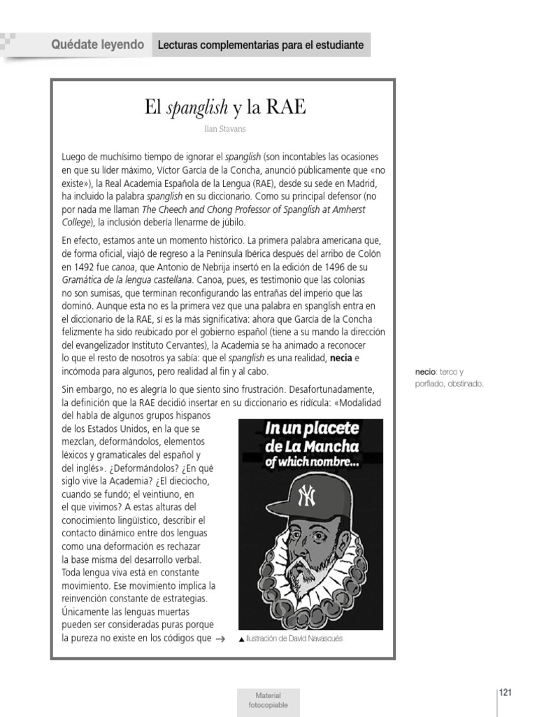Columna El Espanglish y La Rae | PDF | Lengua española | España