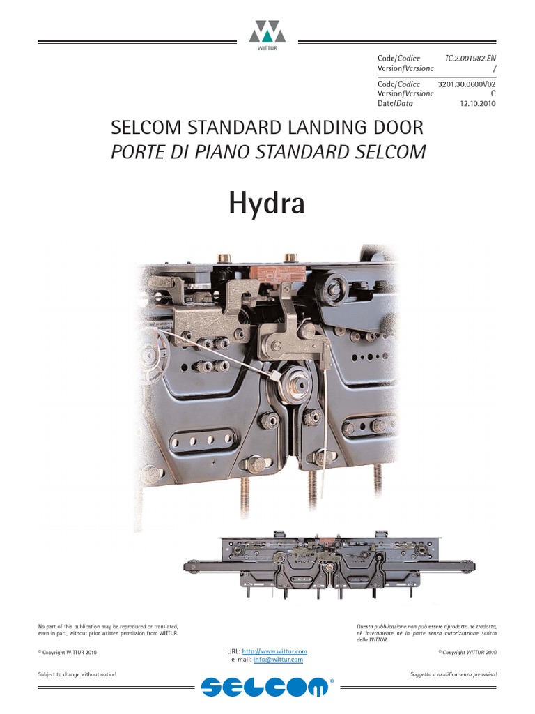 Hydra. Landing Doors. Selcom. (T.E.C) | PDF
