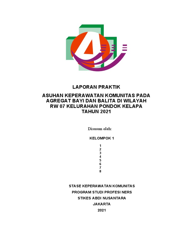 Contoh Lap Kep Komunitas | PDF | Pengembangan Diri | Kesehatan Holistik