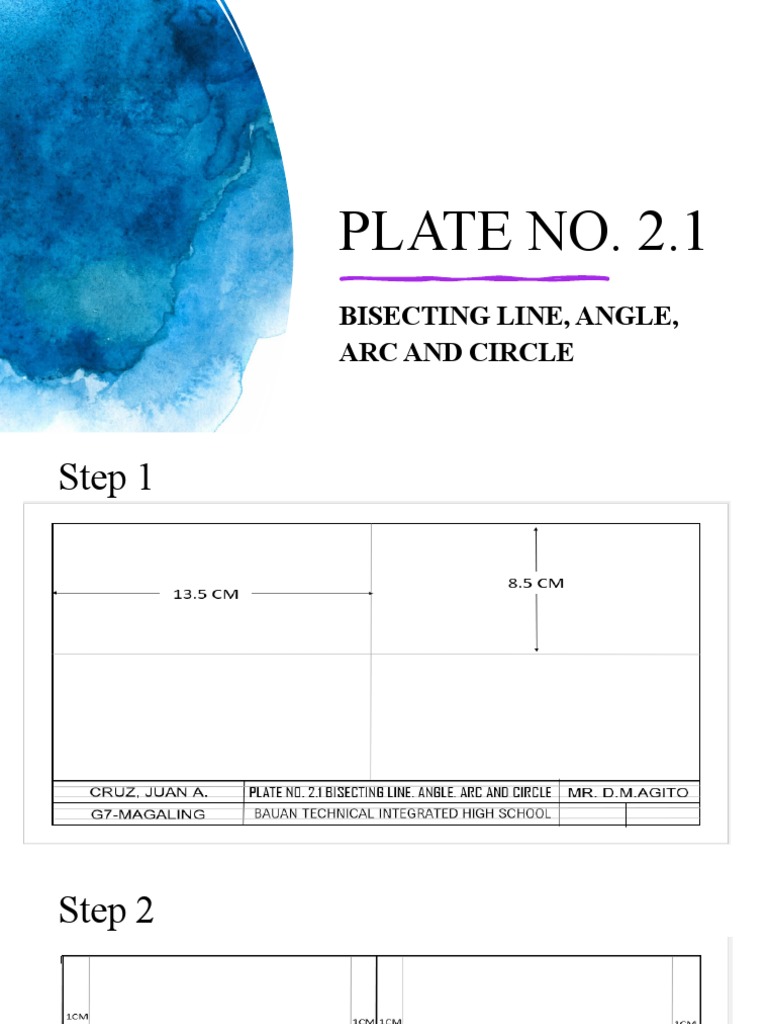 Plate No. 2.2 Bisecting of Line Angle Arc and Circle | PDF