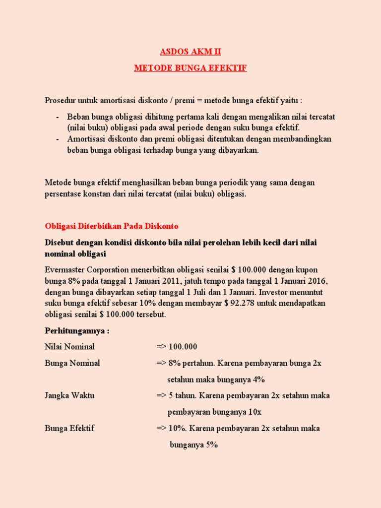 (PERTEMUAN 3) Metode Bunga Efektif | PDF