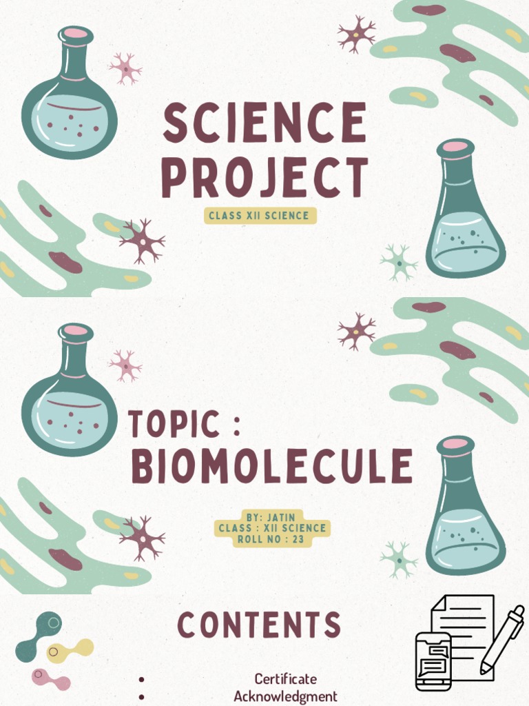 Green and Pink Doodle Hand Drawn Science Project Presentation | PDF ...