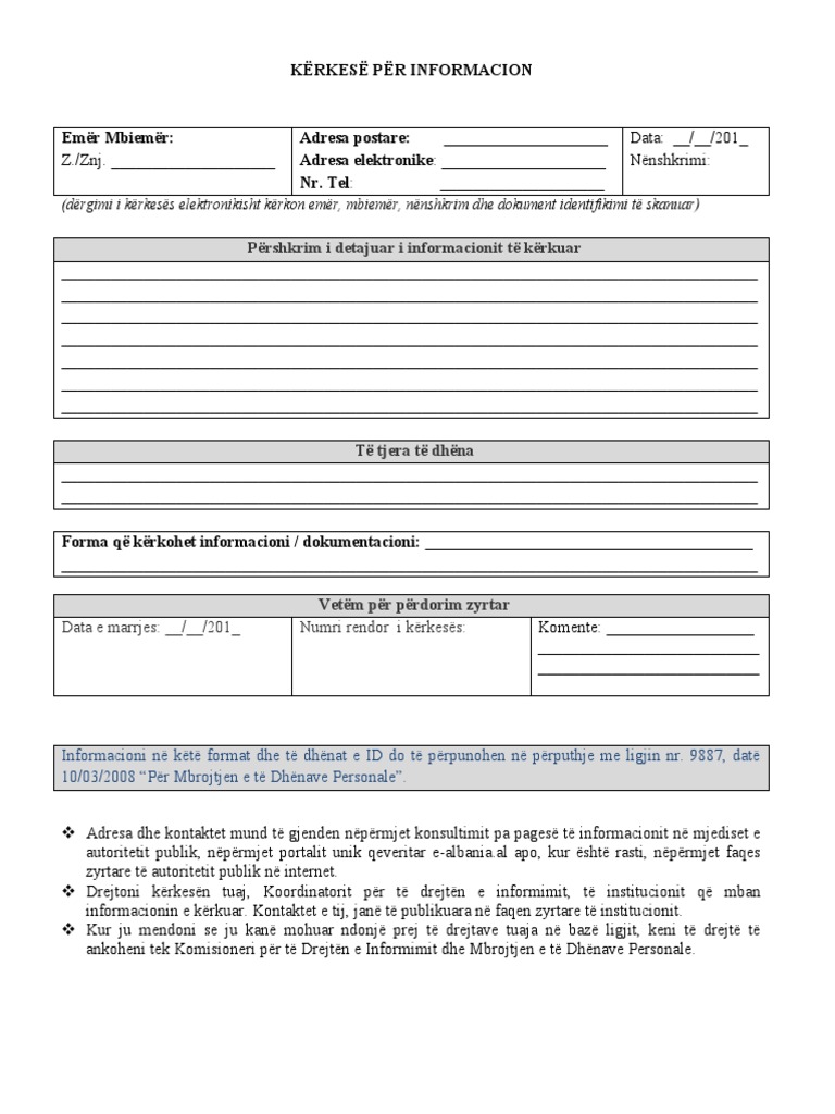 Model Format Kerkese | PDF