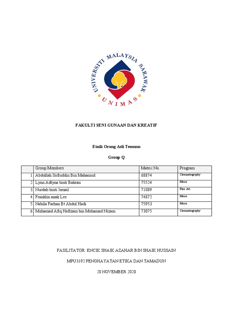 Etnik Orang Asli Temuan dan Budayanya | PDF