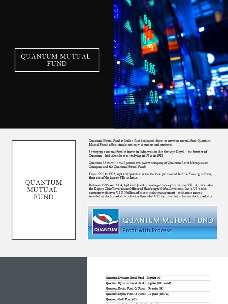 Quantum Mutual Funds | PDF | Business | Finance & Money Management