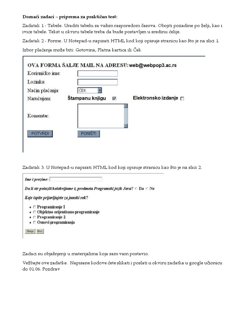 Domaći Zadaci | PDF