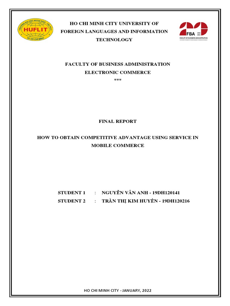 Gaining a Competitive Advantage in Mobile Commerce Through Effective Service Strategies | PDF ...