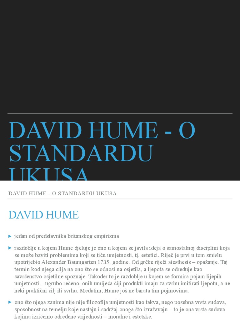 Hume | PDF