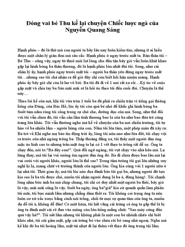 Chiec Luoc Nga | PDF