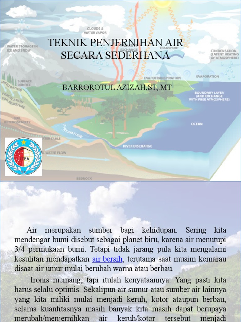 Teknik Sederhana Penjernihan Air Bersih | PDF | Griya & Taman | Sains ...