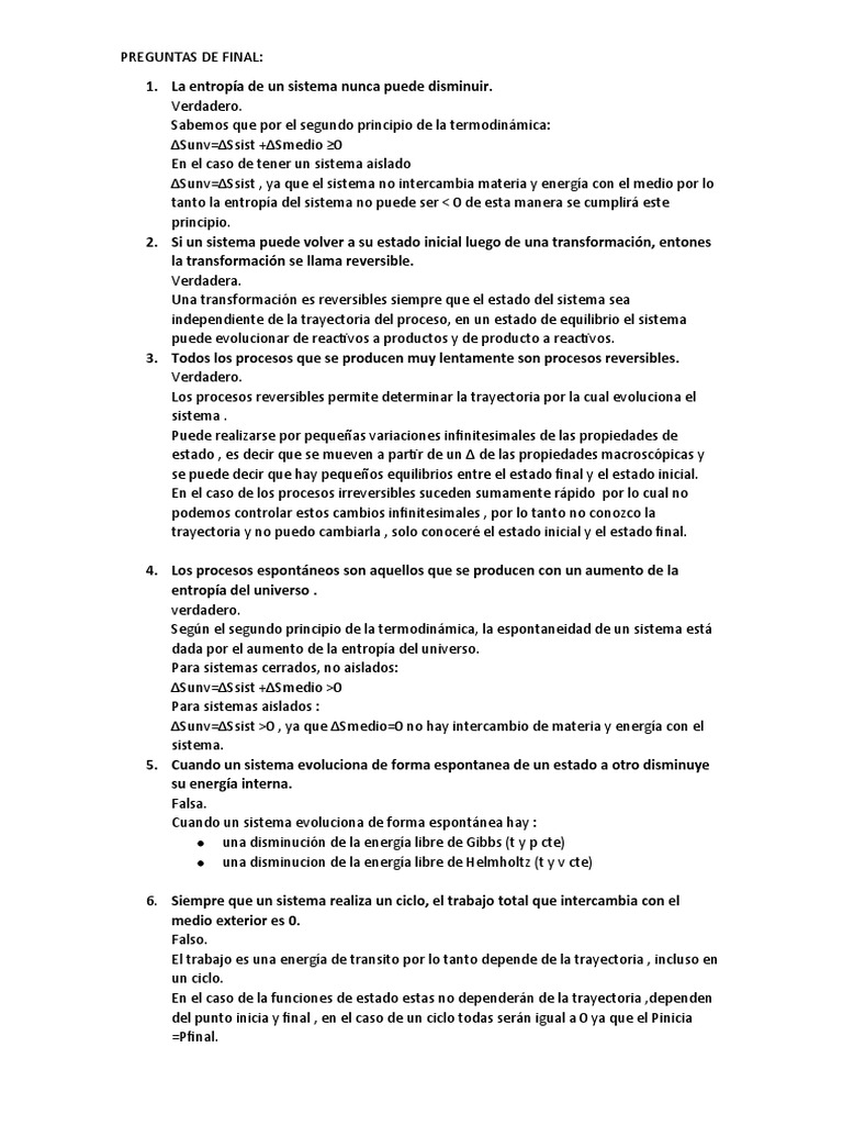 Preguntas de Final | PDF | Calor | Temperatura