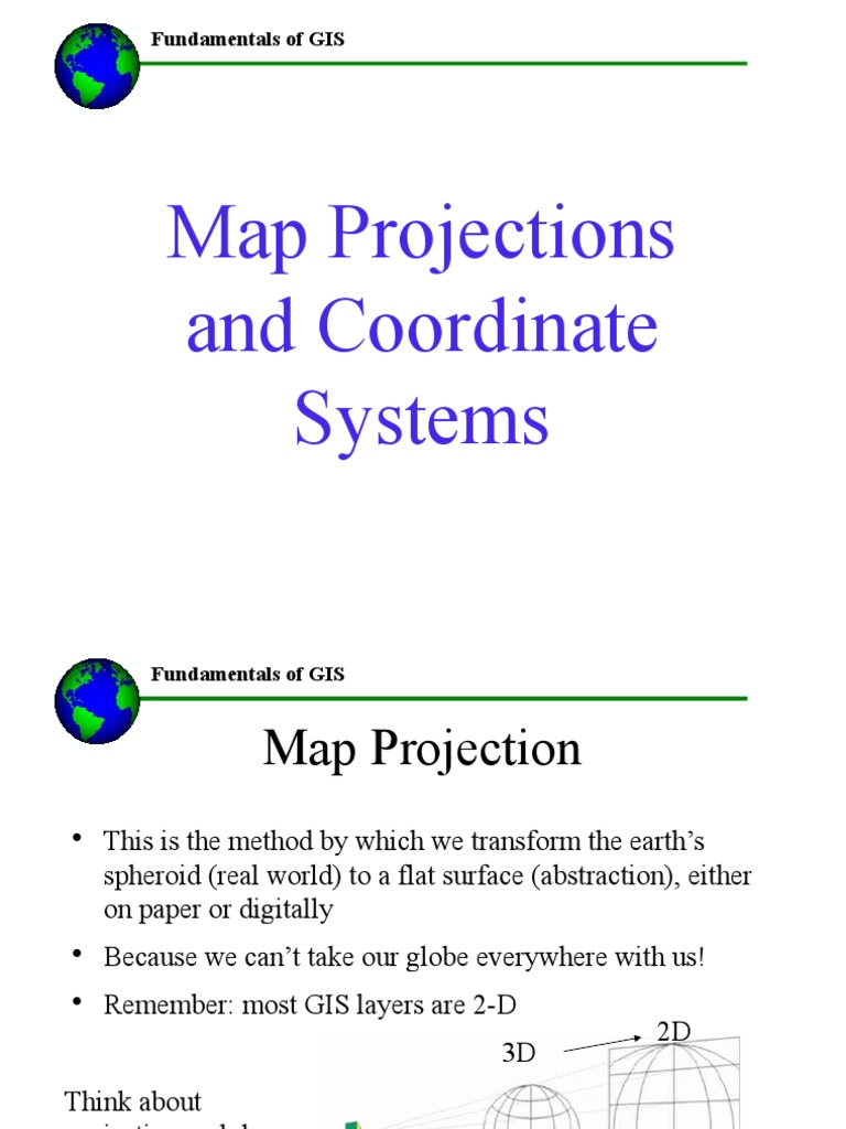 SPECS Map Projection and Coordinate Systems | Download Free PDF ...