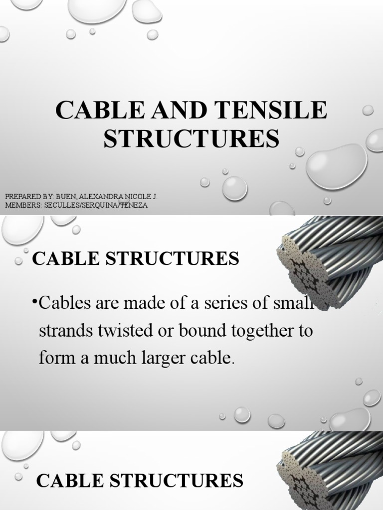 Overview of Cable and Tensile Structures | PDF | Polyvinyl Chloride ...