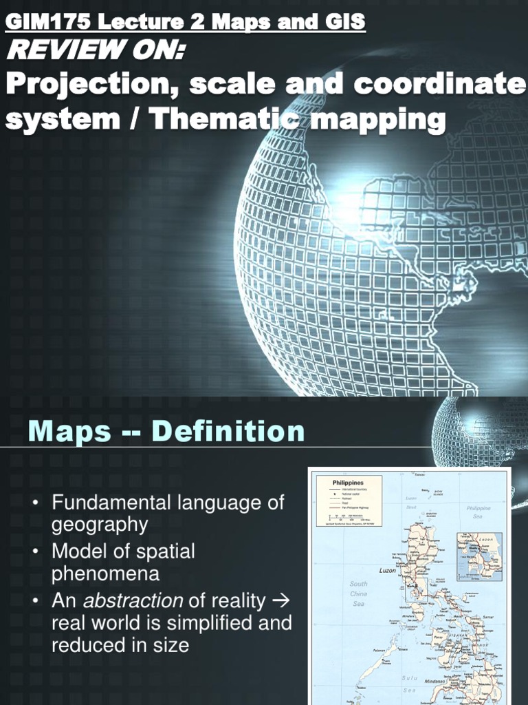 Lecture 2A Maps and GIS | PDF | Geographic Information System | Map