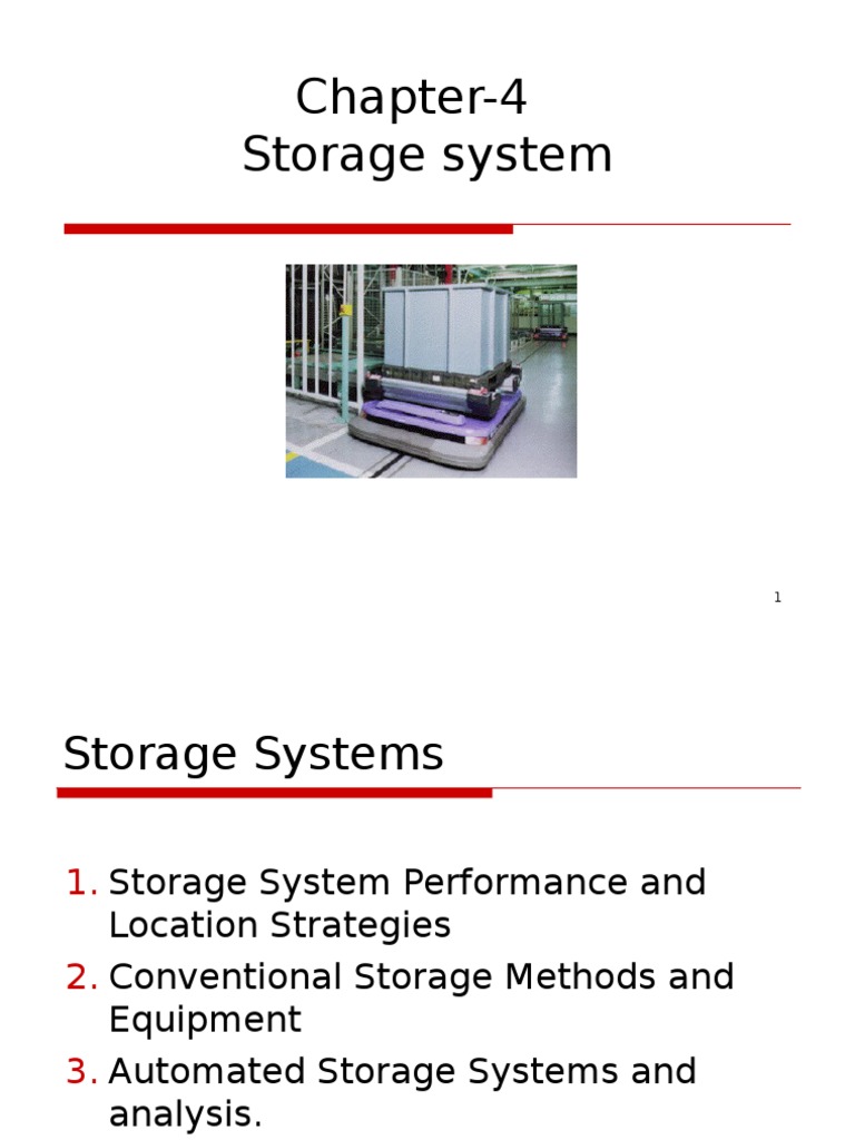Chapter 4 Storage System | PDF | Warehouse