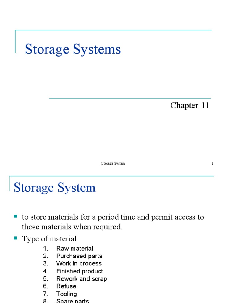 Chapter 11 Storage Systems | PDF