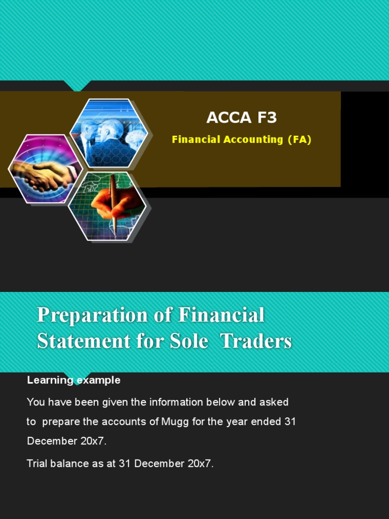 18.preparation of Financial Statements For Sole Traders | PDF ...