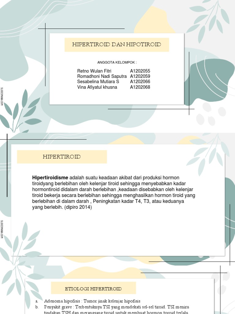 Hipertiroid dan Hipotiroid: Gejala & Penyebab | PDF | Kesehatan Holistik
