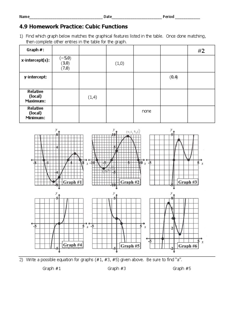 4.9 Homework Practice | PDF | Teaching Methods & Materials | Science & Mathematics