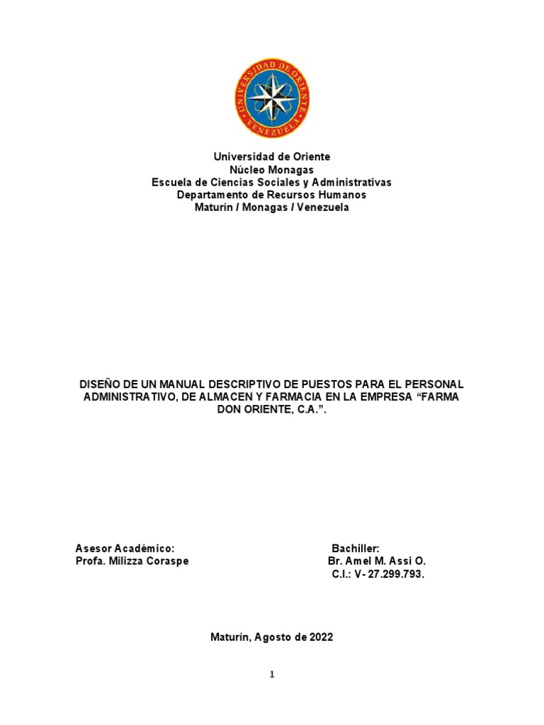 Fase I Amel Assi | PDF