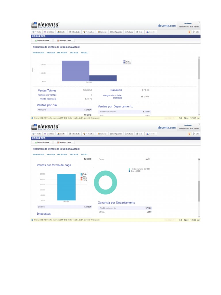 Graficas de Eleventa | PDF