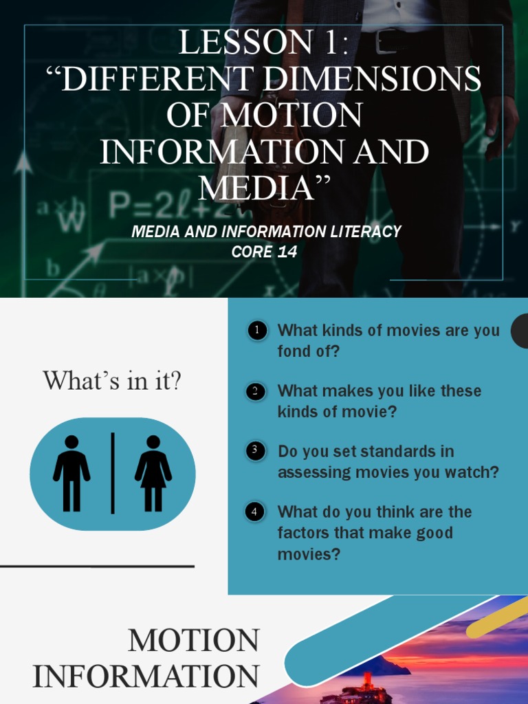 Different Dimensions of Motion Information and Media | PDF | Computers