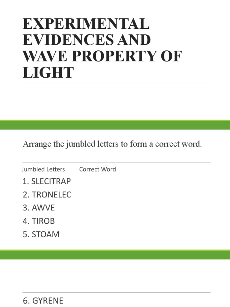 Wave-Particle Evidence of Light | PDF | Light | Scattering