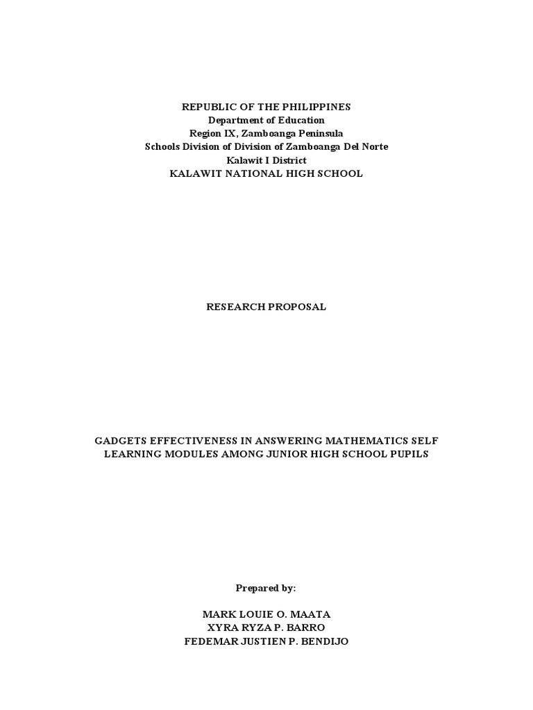 Research Proposal | PDF | Learning | Distance Education