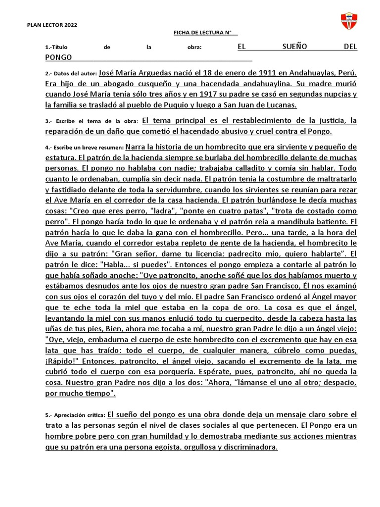 El Sueño Del Pongo | PDF