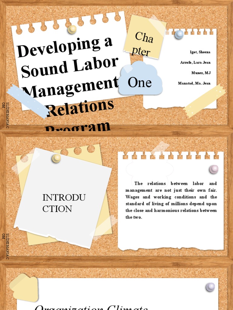 Chapter 1-HRM411 Developing A Sound Labor Management Relations Program ...