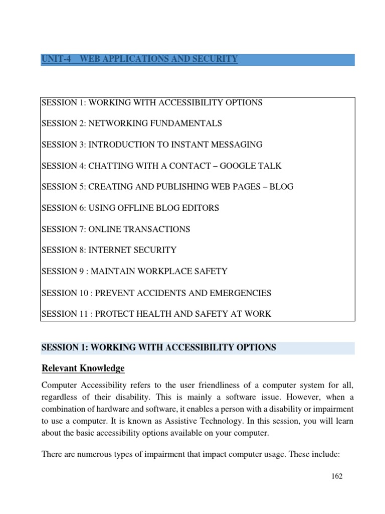 402-IT Class-10 Part-B Unit-4 Web Applications & Security | PDF | Internet Access | Computer Network