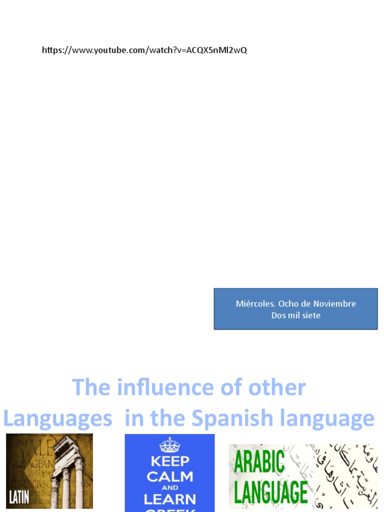 Influence of Languages on Spanish | PDF