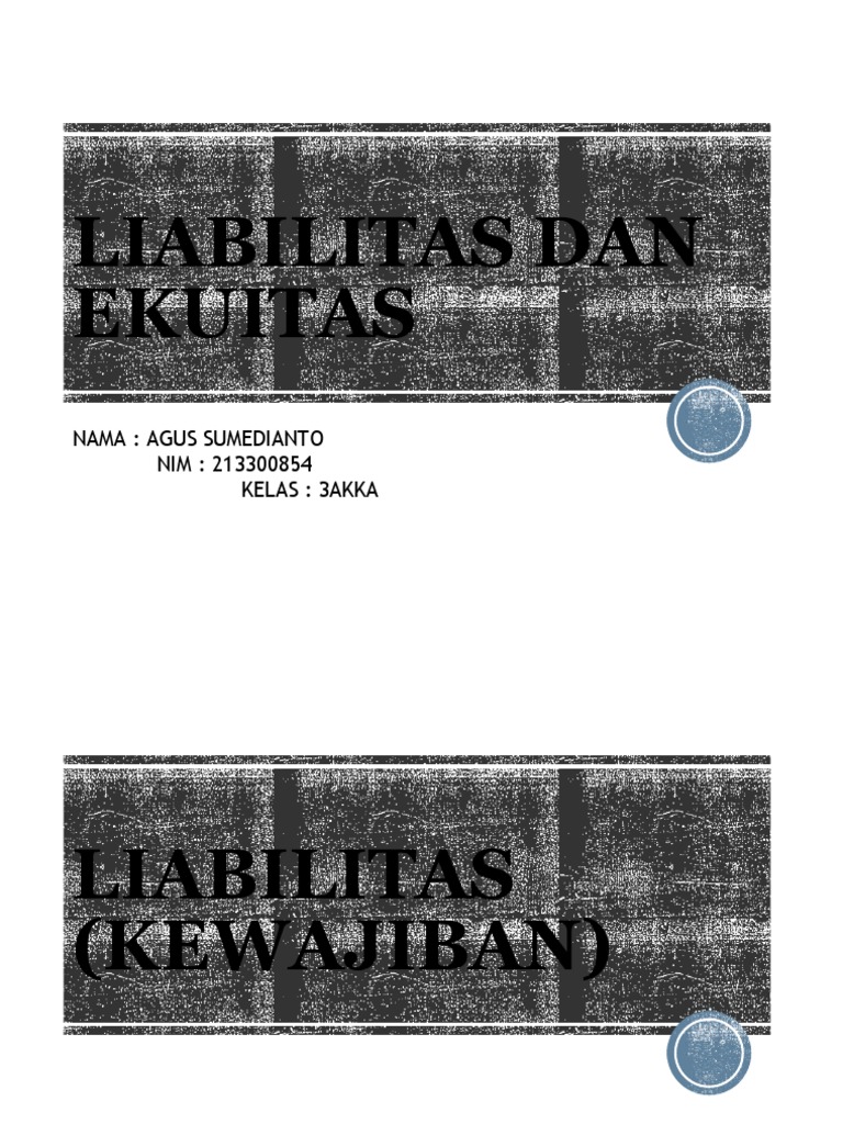 Liabilitas Dan Ekuitas | PDF Liabilitas Dan Ekuitas | PDF