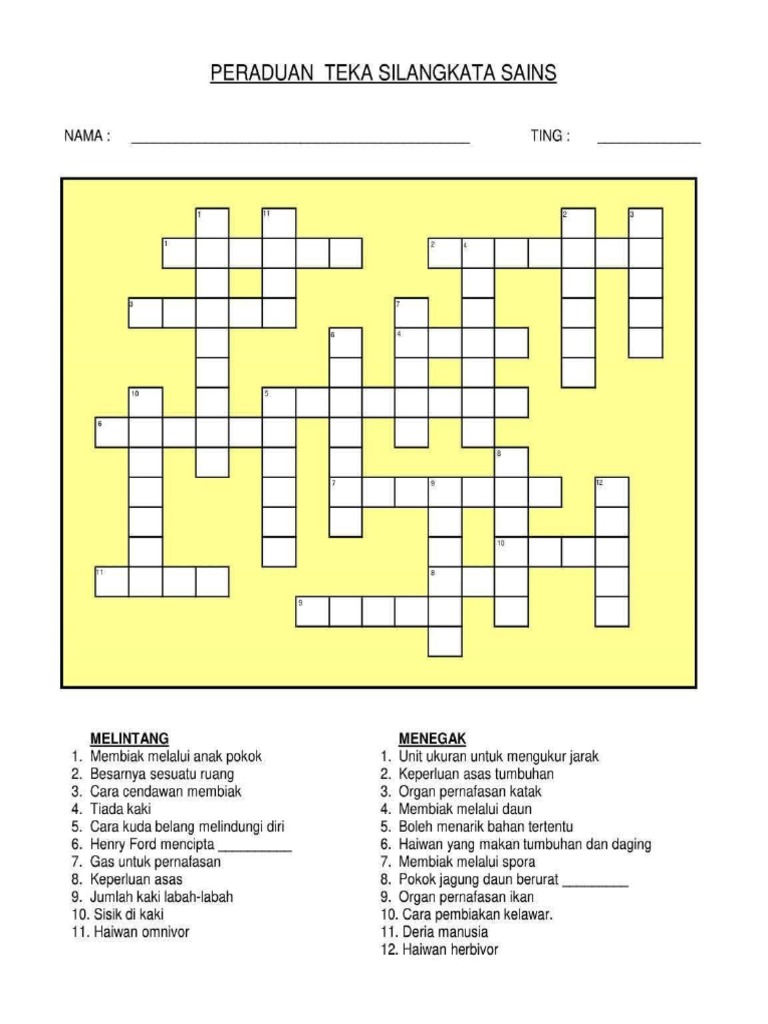 Teka Silang Kata Sains | PDF