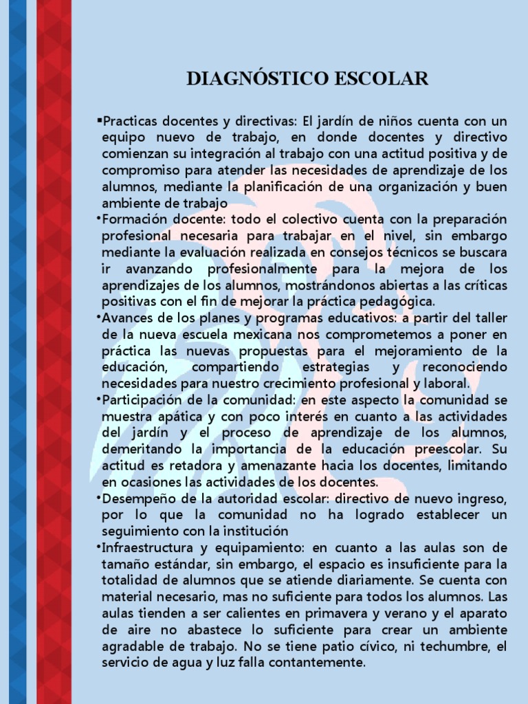 Ejemplo de Diagnostico Escolar | PDF | Método de enseñanza | Educación ...