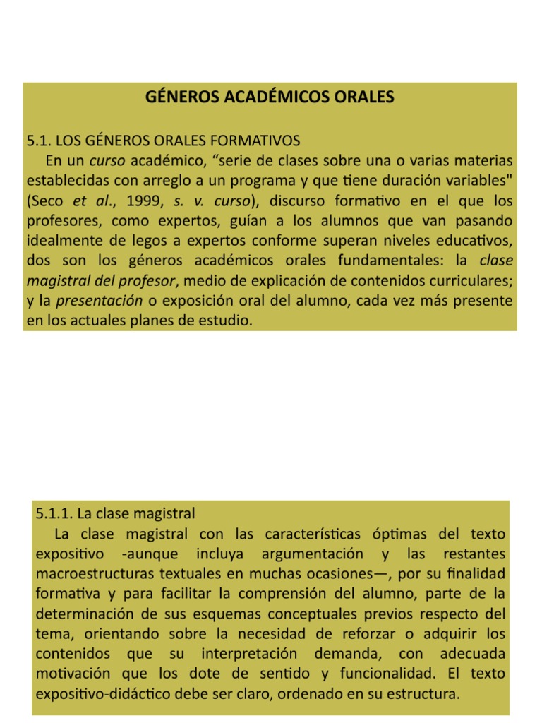Géneros Orales | PDF | Comunicación | Comunicación no verbal