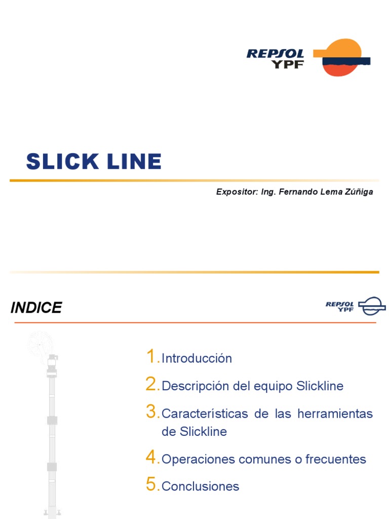 Características y Operaciones de Slickline | PDF | Herramientas | Presión