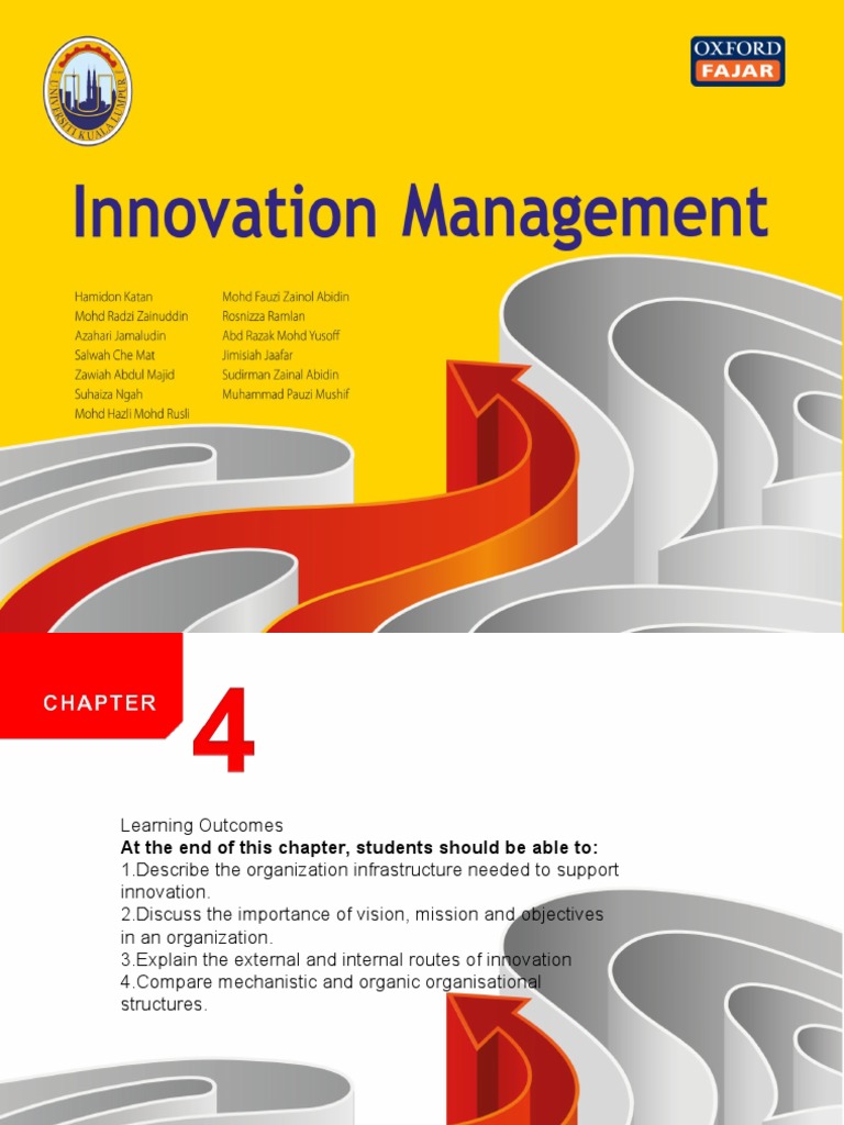 Chapter 4 | PDF | Innovation | Organizational Structure