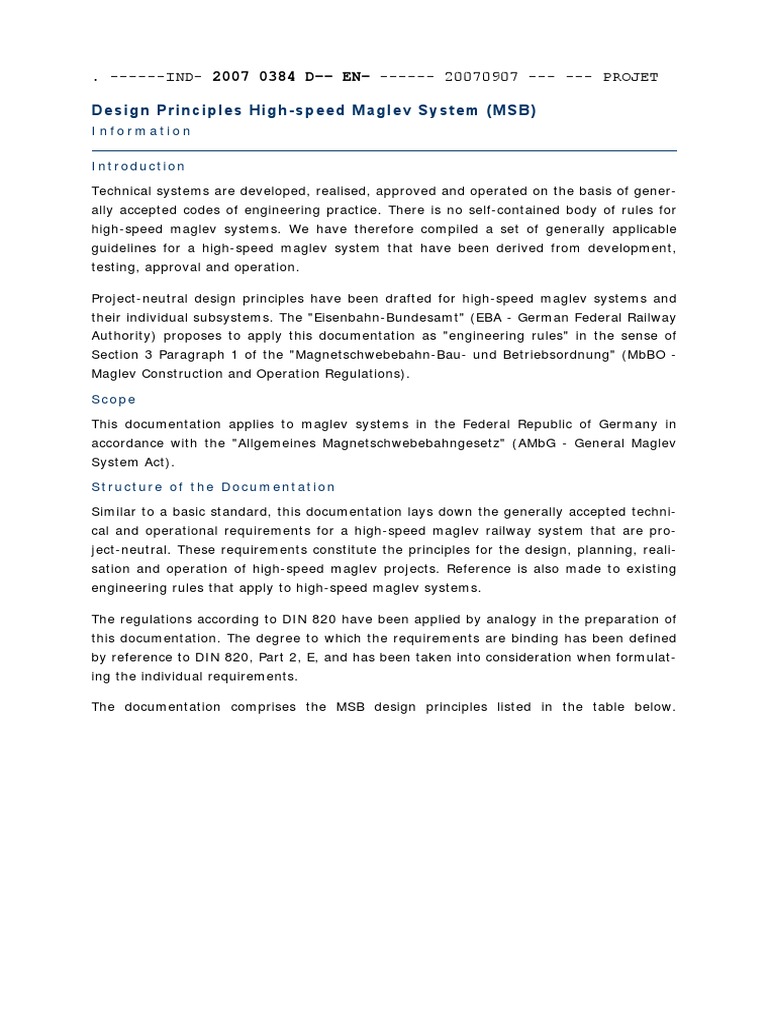 MAGLEV Design Principles | PDF | Vehicles | System