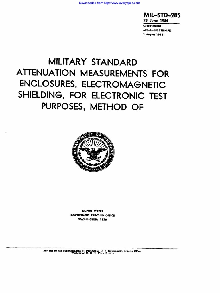 Mil STD 285 | PDF