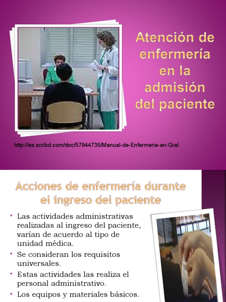 2 Admision y Egreso Del Paciente | PDF | Hospital | Enfermería