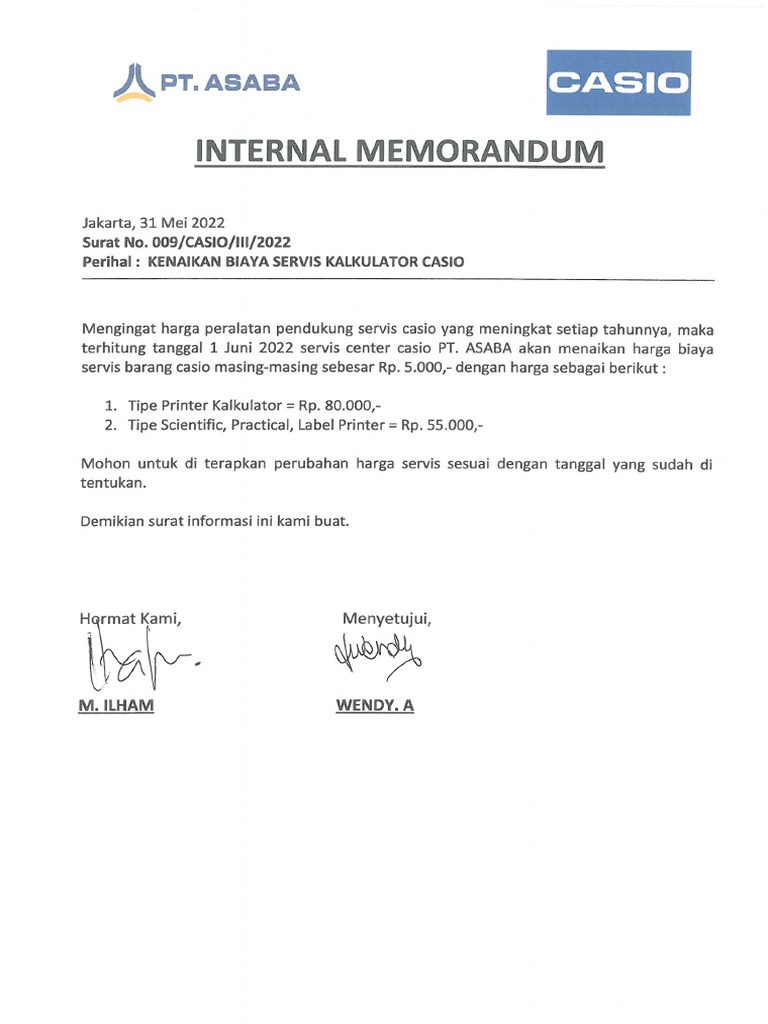 Internal Memorandum | PDF