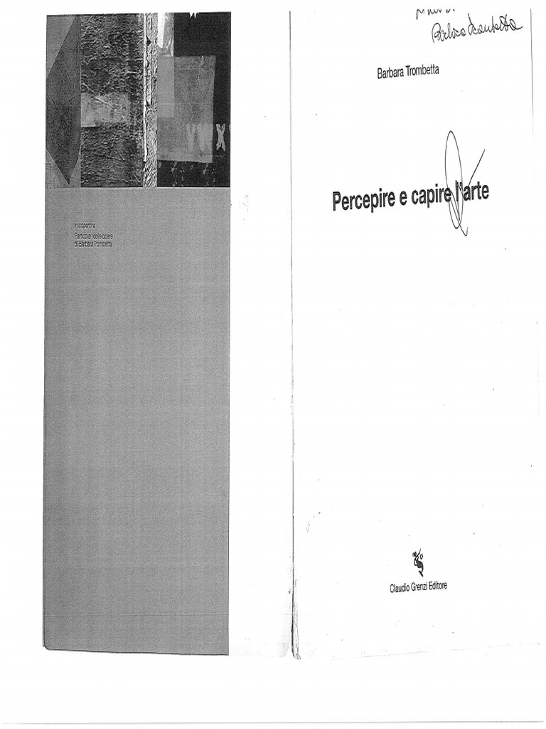 Prof - Ssa Trombetta - Percepire e Capire L'arte | PDF