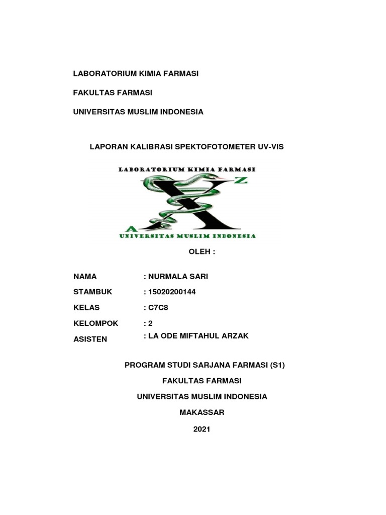 Kalibrasi Spektrofotometer UV-Vis | PDF | Kesehatan Holistik | Sains & Matematika