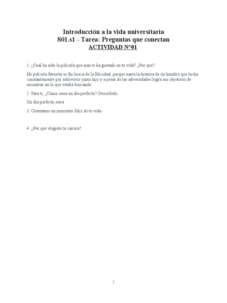 Introducción A La Vida Universitaria | PDF