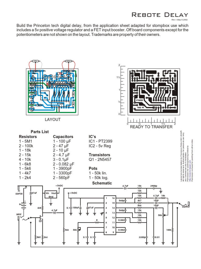 Tonepad Rebotedelay | PDF | Electrical Engineering | Electromagnetism