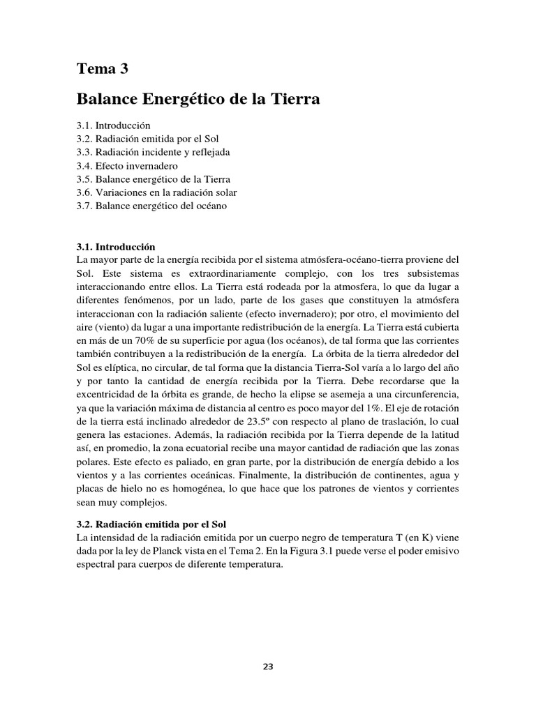 Tema3 Balance Energético | PDF
