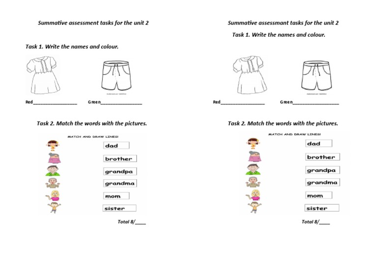 Summative Assessment Tasks For The Unit 2 Summative Assessmant Tasks For The Unit 2 Pdf