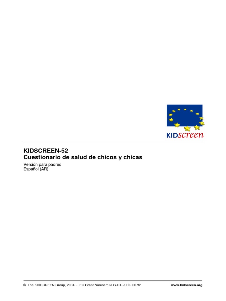 KIDSCREEN-52 Parents Argentina | PDF